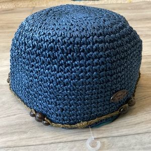 Turtle Fur | Accessories | Straw Wicker Blue Baseball Cap Hat With ...